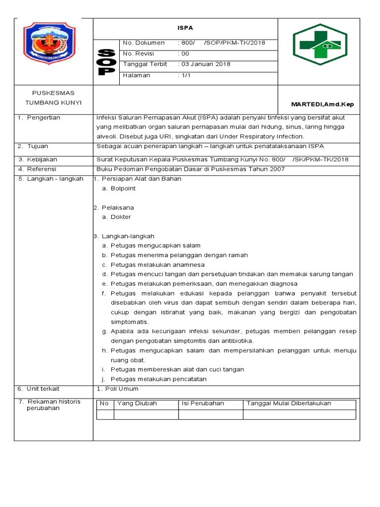 Sop Tatalaksana Ispa | PDF | Kesehatan Holistik