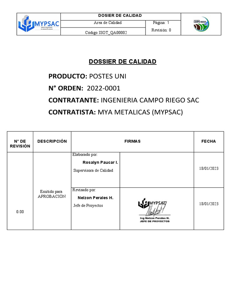 Dossier de Calidad | Descargar gratis PDF | Hormigón | Acero