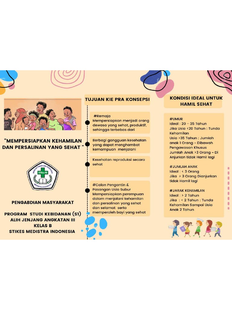 Leaflet Askeb Pranikah & Prakonsepsi | PDF