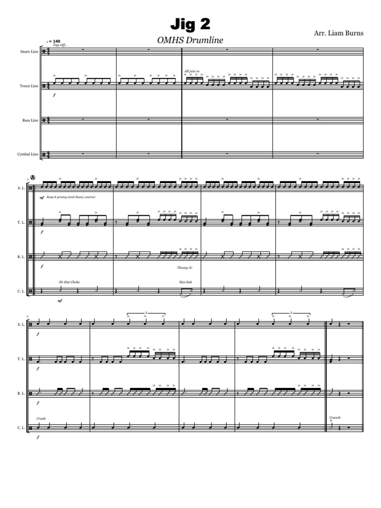 Jig 2 | PDF | Percussion Instruments | Performing Arts Companies