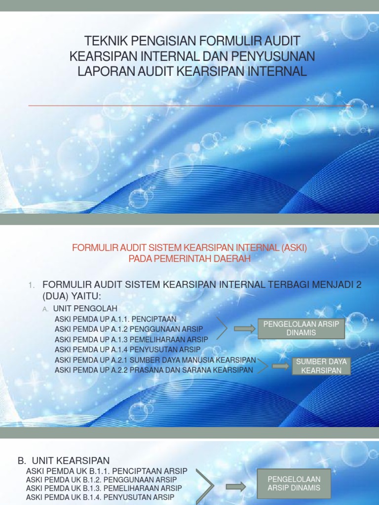 Audit Kearsipan Internal Pemda | PDF | Teknologi & Rekayasa