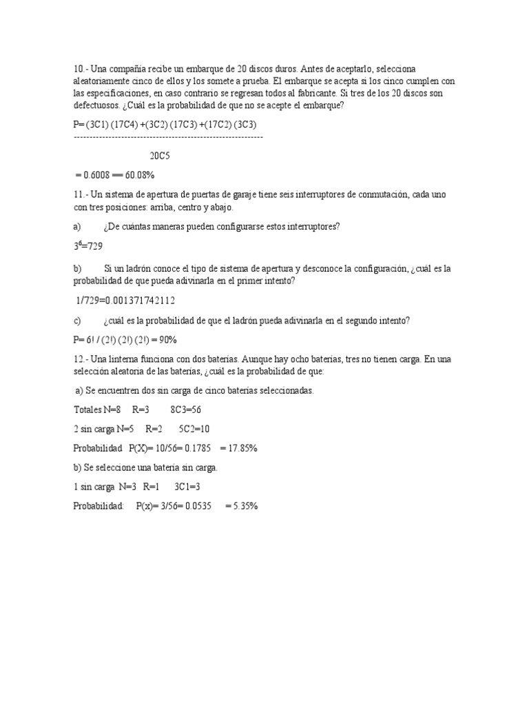Probabilidad | PDF | Probabilidad