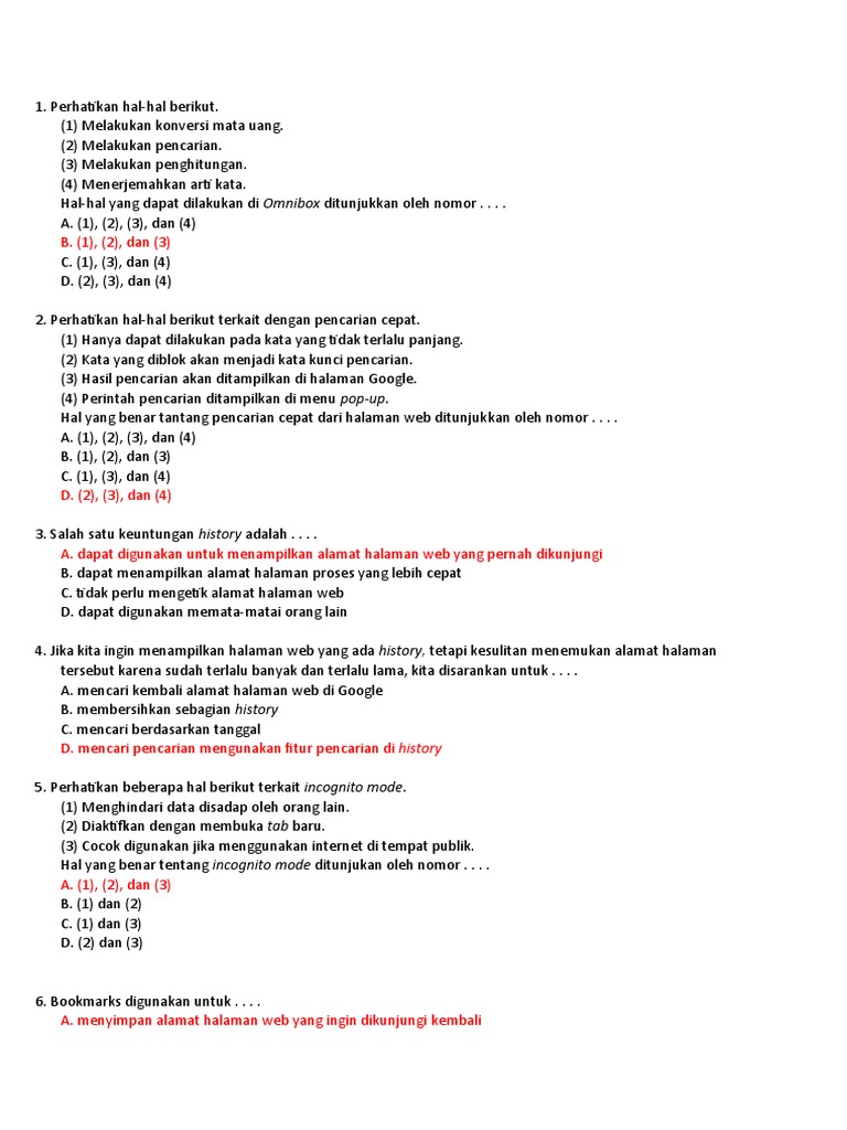 Soal TIK Kelas 9 PAT Semesteran | PDF