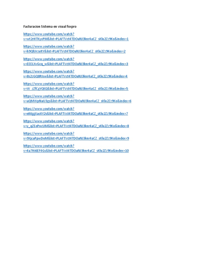 Facturacion Sistema en Visual Foxpro | PDF