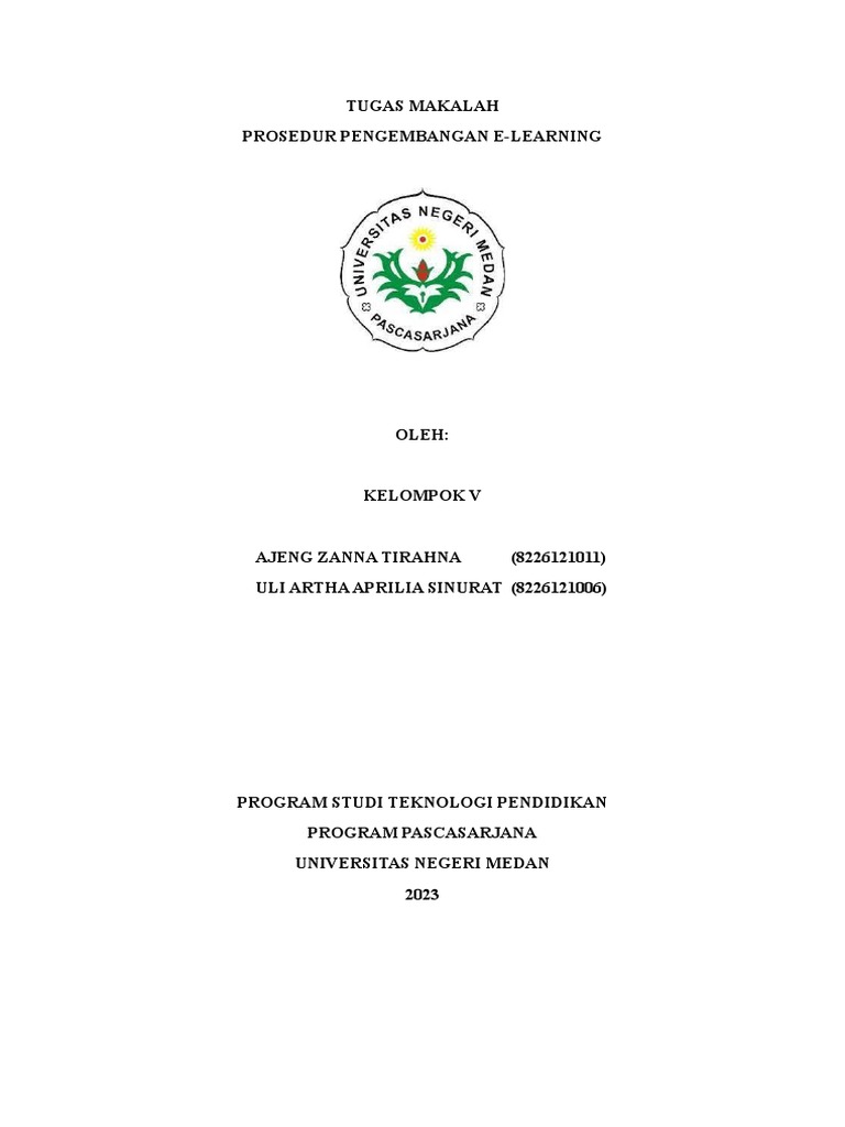 Makalah E-Learning | PDF
