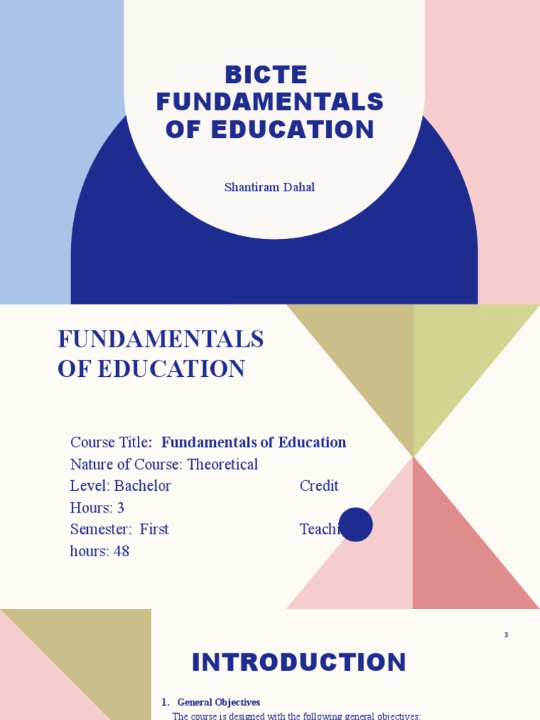 Introduction of Education | PDF | Sociology | Concept