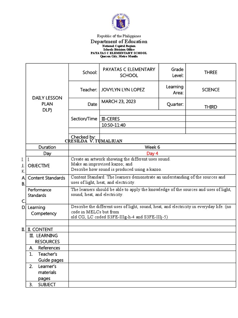 Exemplar Science | PDF | Metro Manila | Learning