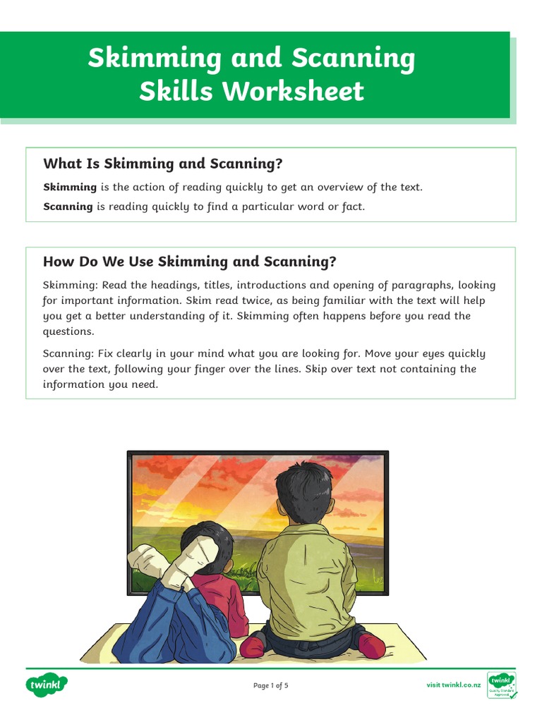 NZ e 1650633768 Year 5 6 Reading Comprehension Skills Scanning and ...
