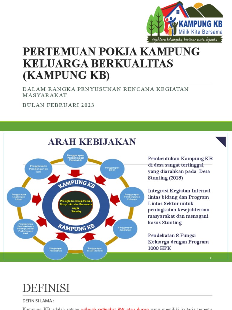 Rencana Kegiatan Kampung KB 2023 | PDF | Pengembangan Diri