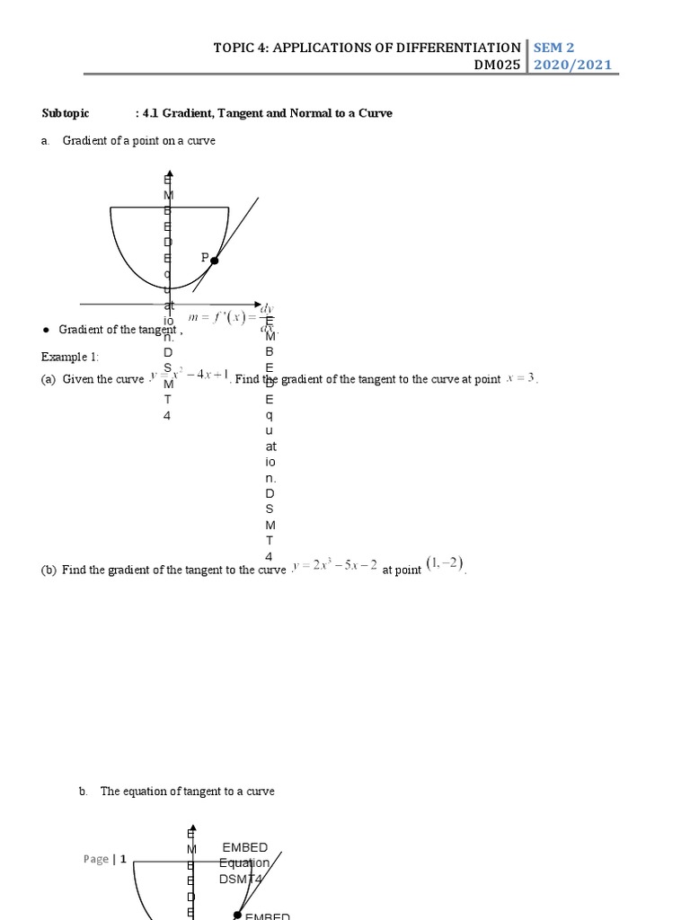 Differentiation Applications Guide | PDF | Maxima And Minima | Area
