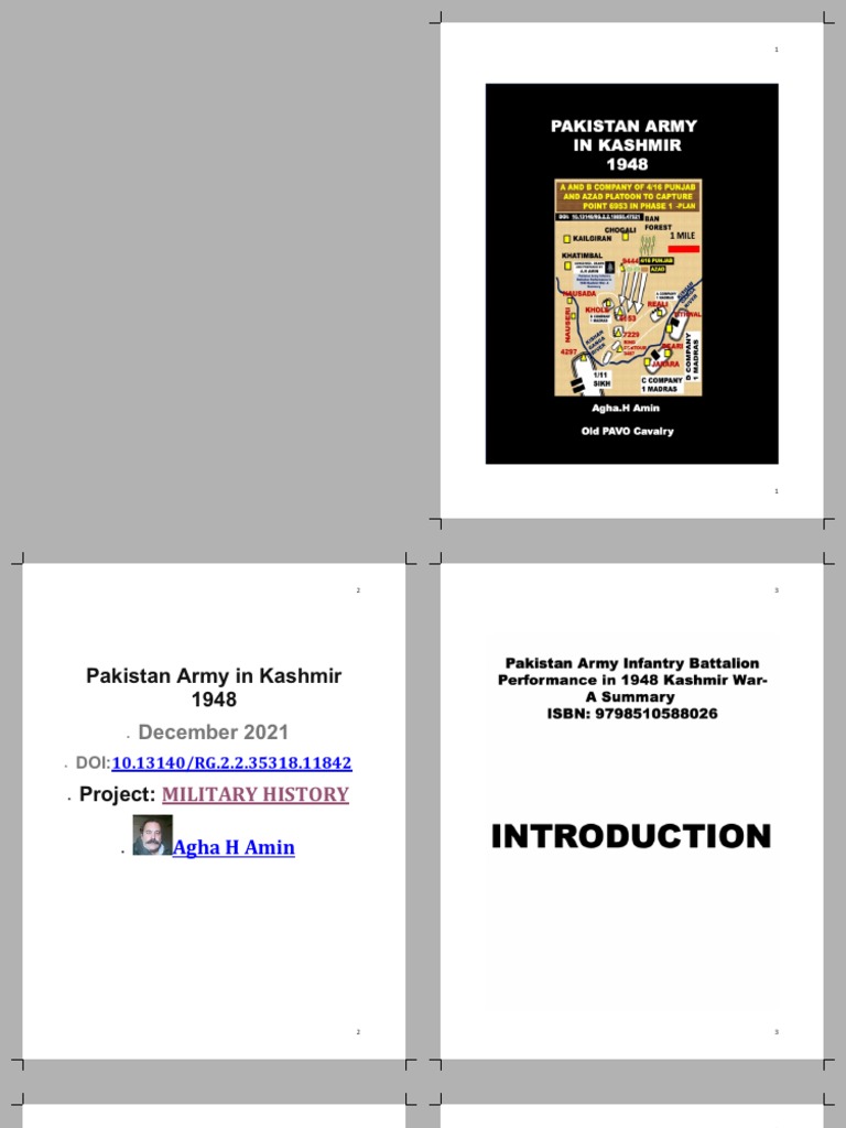 Pakistan Army in Kashmir | PDF | Brigade | Division (Military)