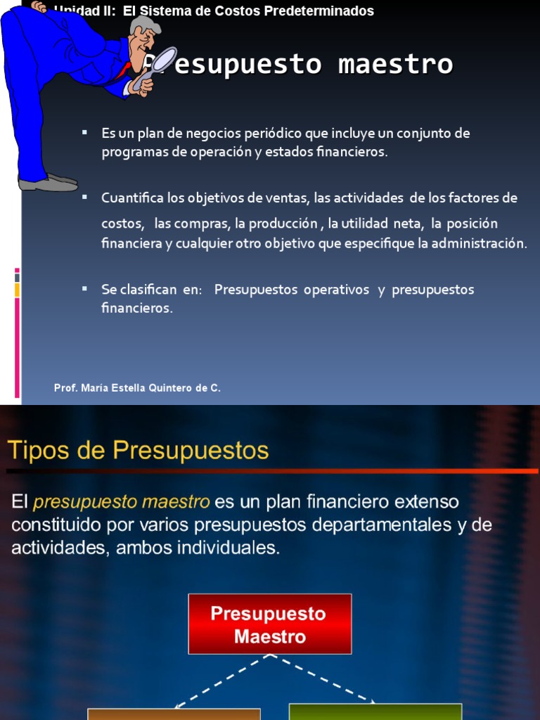 10 Presupuesto Maestro | PDF | Presupuesto | Economias