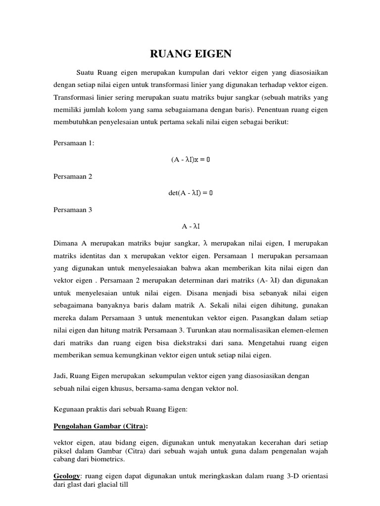 Modul Pertemuan 13 RUANG EIGEN | PDF