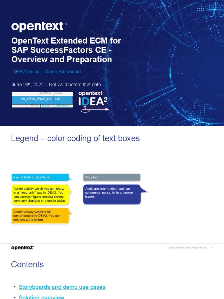 Opentext Extended Ecm For Sap Successfactors Ce - Overview and Preparation | PDF | Http Cookie ...