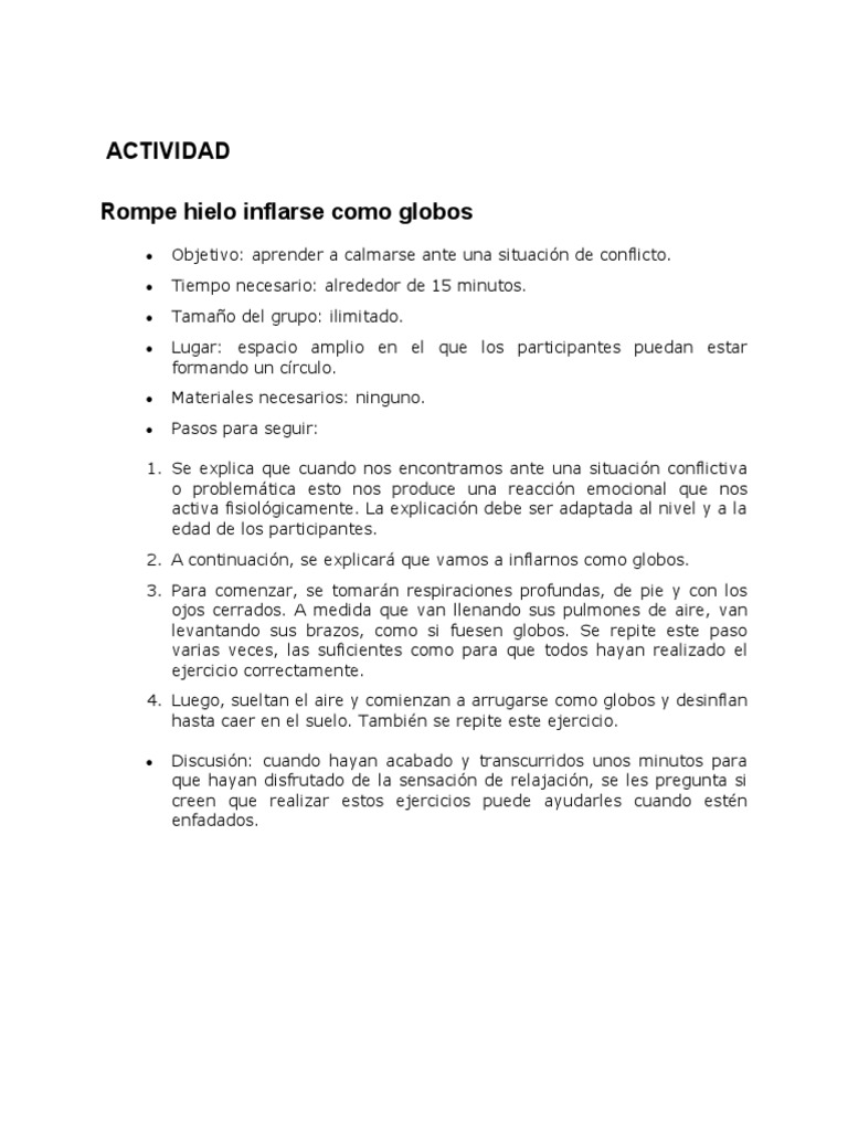 Actividad Resolución de Conflictos | PDF