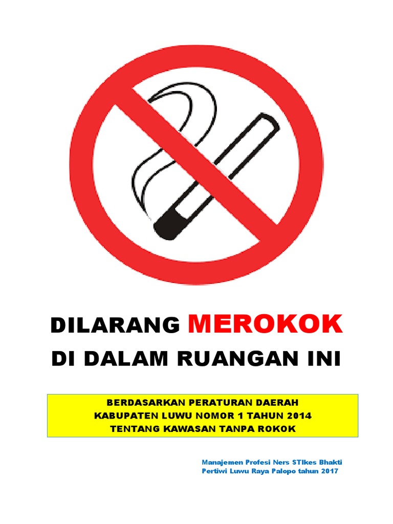 Larangan Merokok di Ruangan Ini | PDF