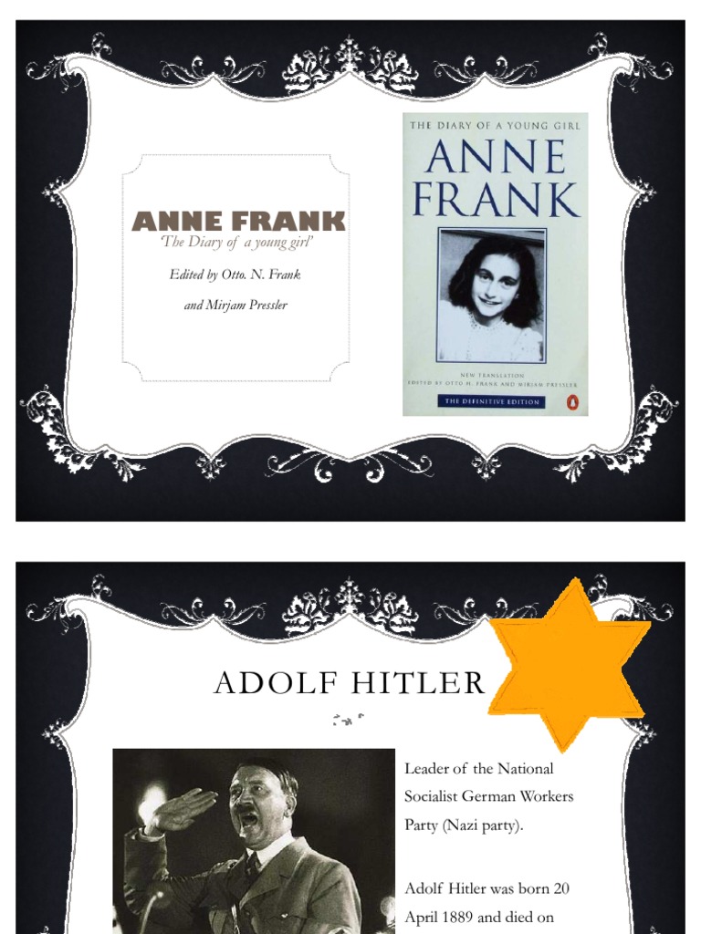 Anne Frank vs. Hitler Presentation | PDF | History