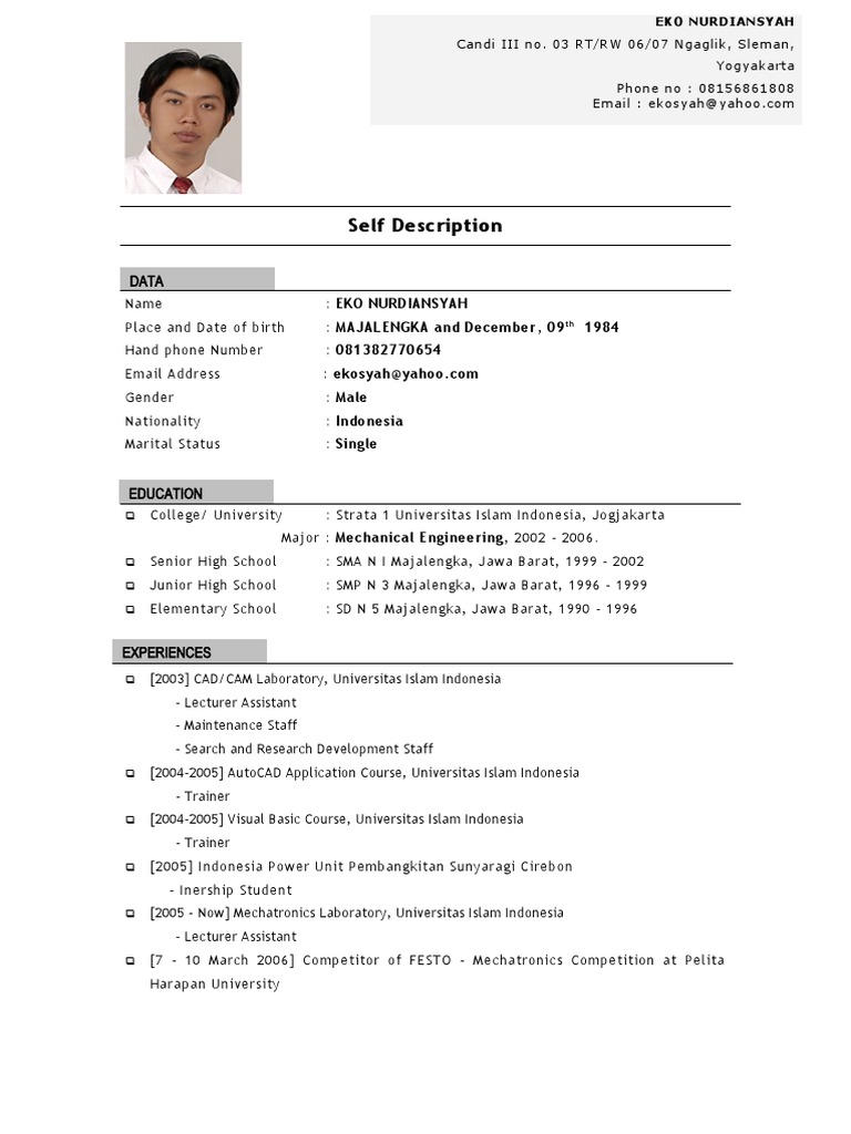CV Eko | PDF | Computing