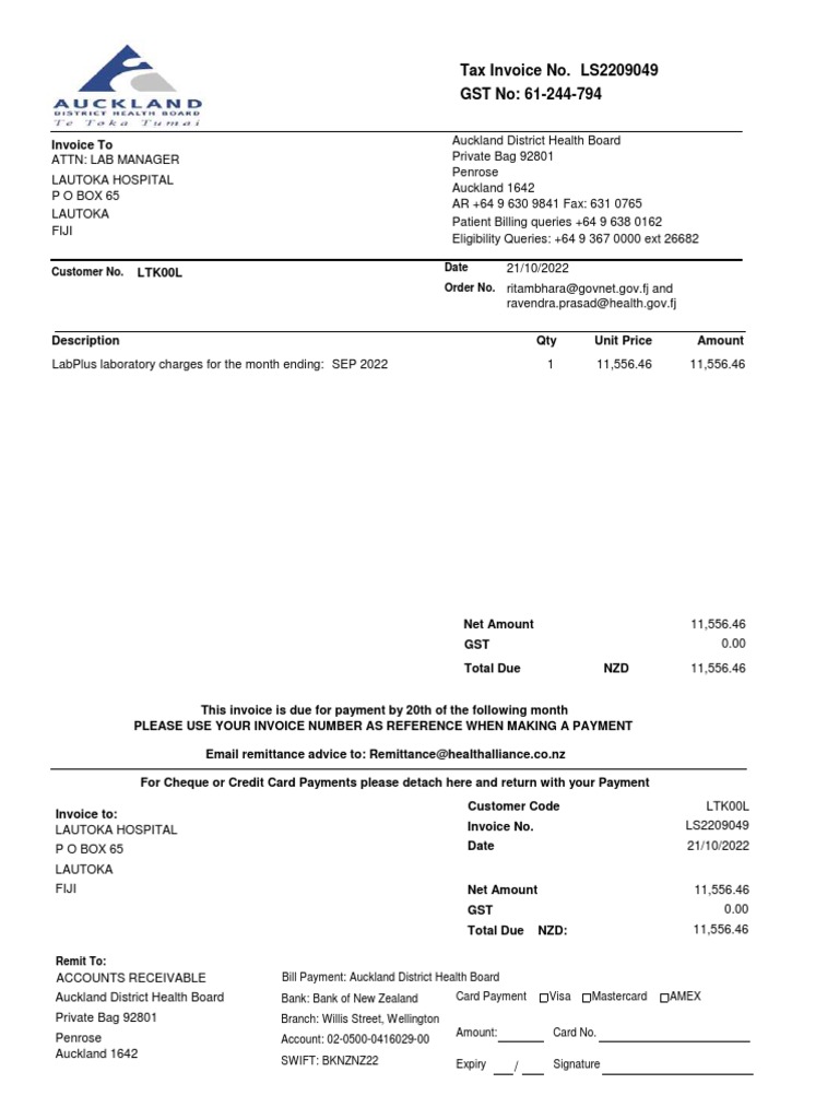 Example of Lab Finance Report | PDF | Payments