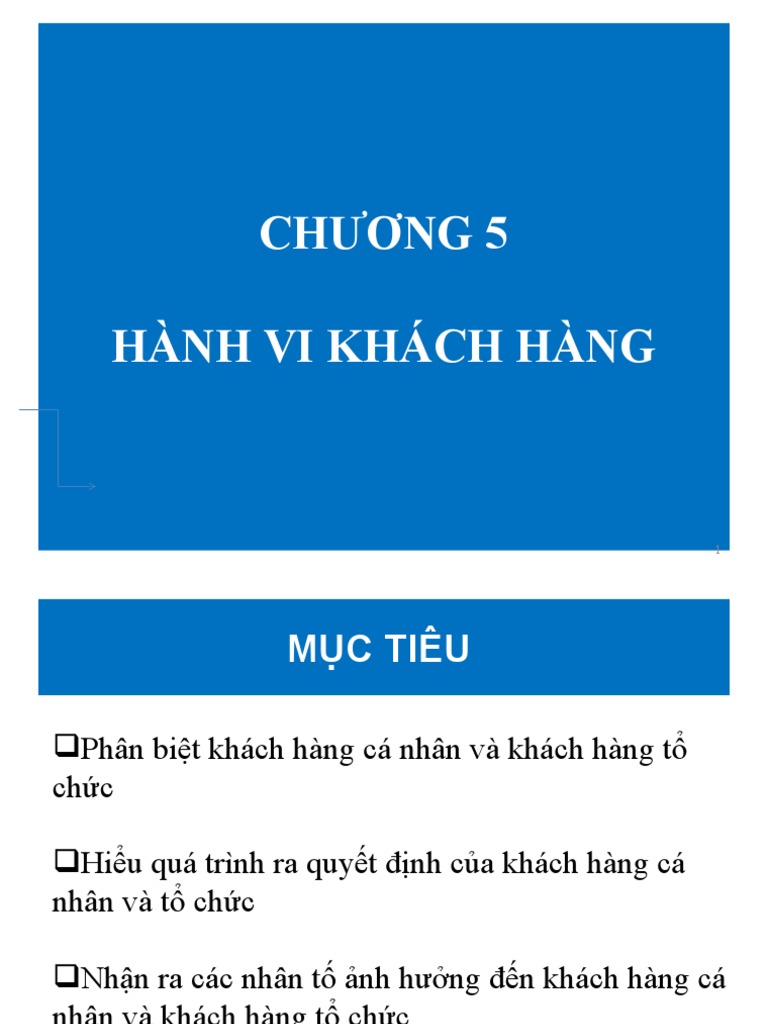 CHƯƠNG 5 - Hanh VI Khach Hang1 | PDF