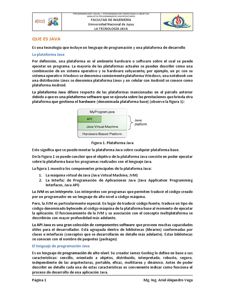 01 Que Es Java | PDF | Java (lenguaje de programación) | máquina virtual de Java