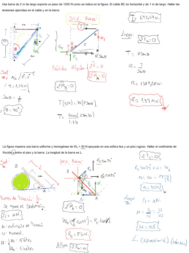 Ejercicios Solido Rigido | PDF