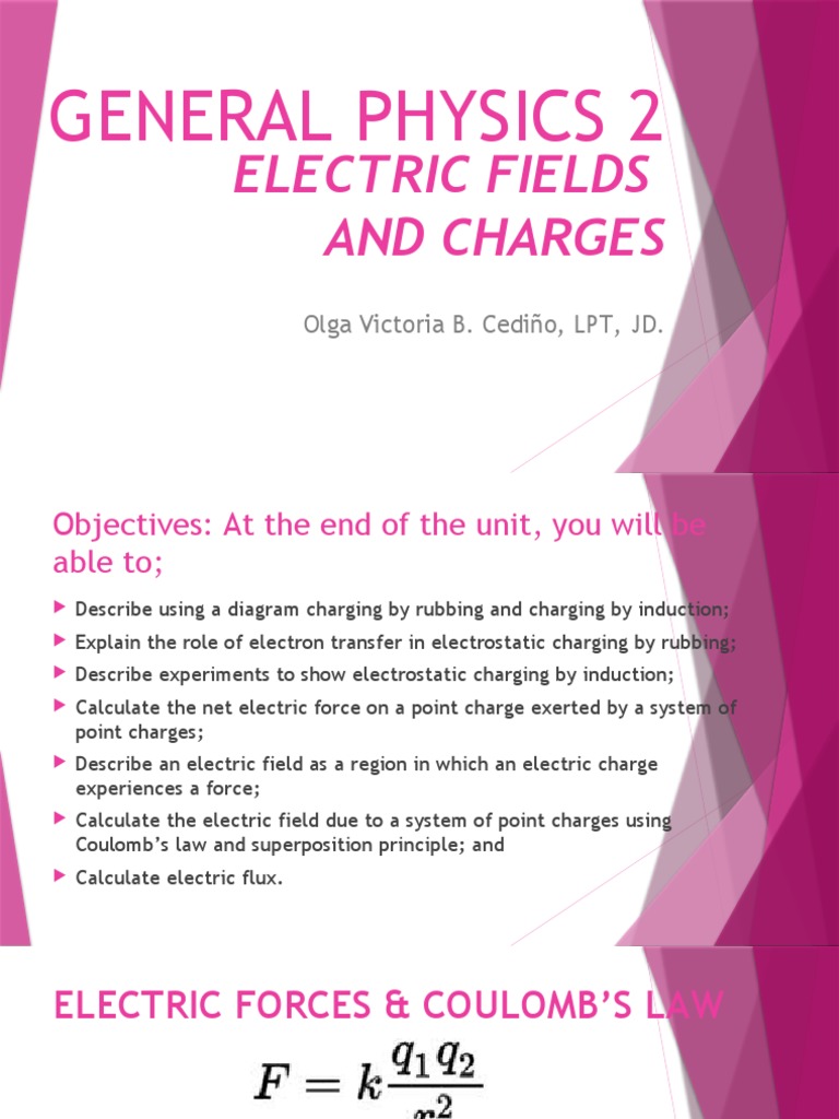 Electric Fields and Coulomb's Law Explained | PDF | Electric Field ...