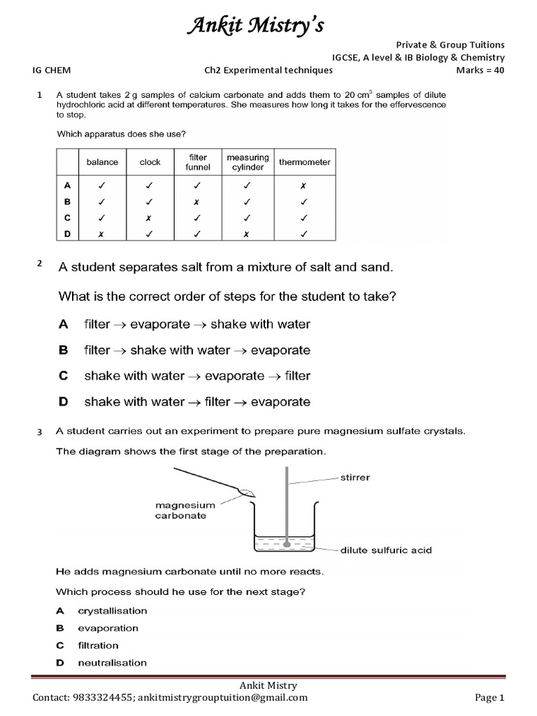 Ig Chem CH 2 QP Core v.2 | PDF