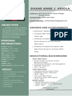 Resume Working Student Jollibee | PDF | Teachers | Learning
