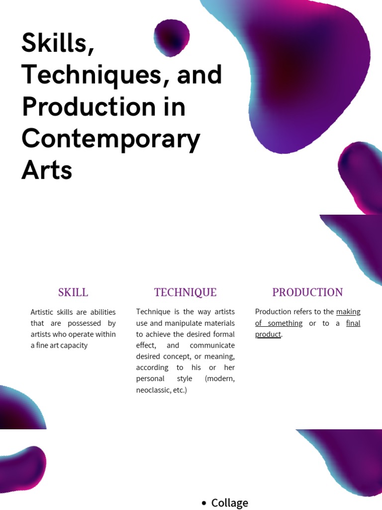 Lesson 3 Skills Techniques and Production | PDF