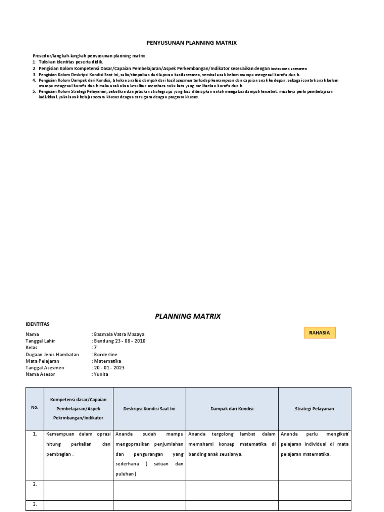 Rev-Lembar Kerja 4 Planning Matrix-3 | PDF