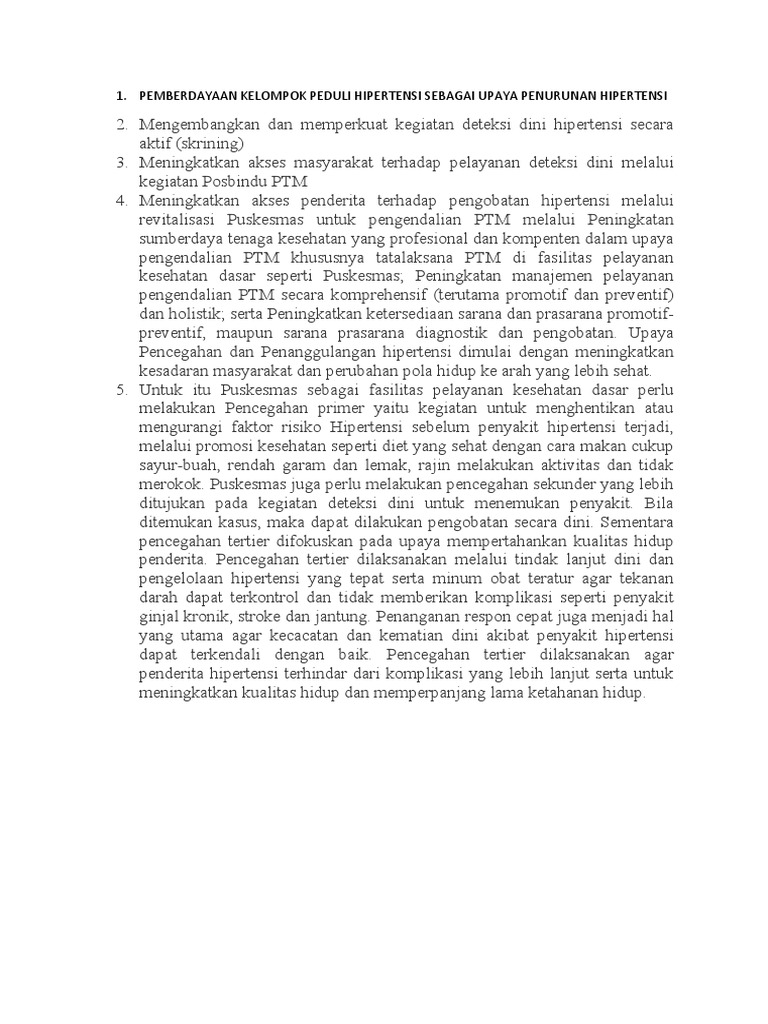 Program Hipertensi | PDF
