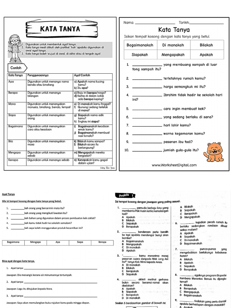 Latihan Kata Tanya | PDF