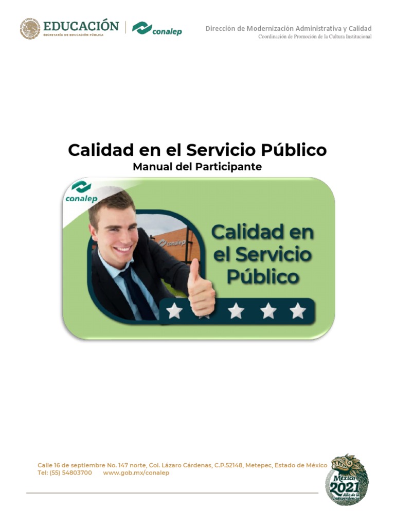 Manual Del Participante 2021 | PDF | Calidad (comercial) | Cliente