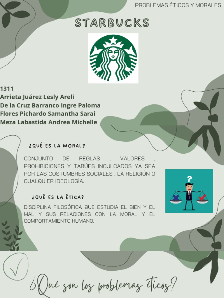 Ética y Moral en Starbucks: Desafíos y Soluciones | PDF | Moralidad ...