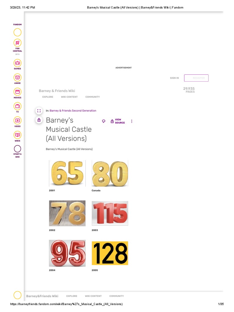 Barney's Musical Castle (All Versions) - Barney&Friends Wiki - Fandom | PDF