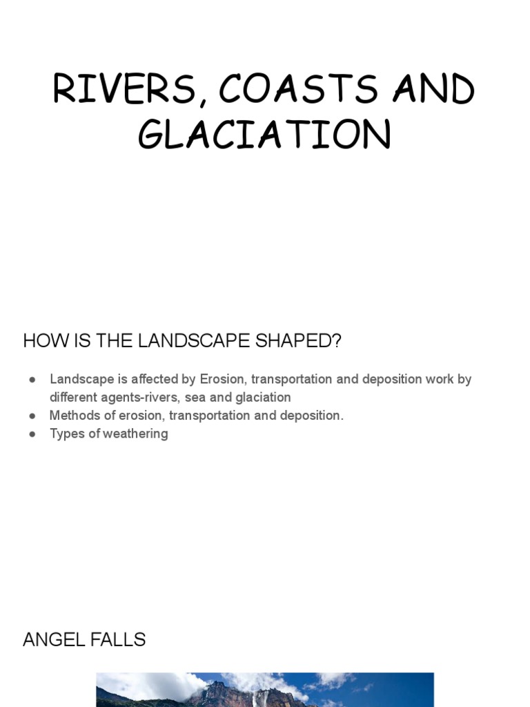 Rivers, Coasts and Glaciation | PDF