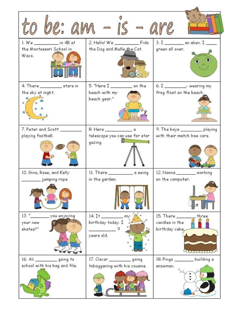 To Be Am Is Are | PDF