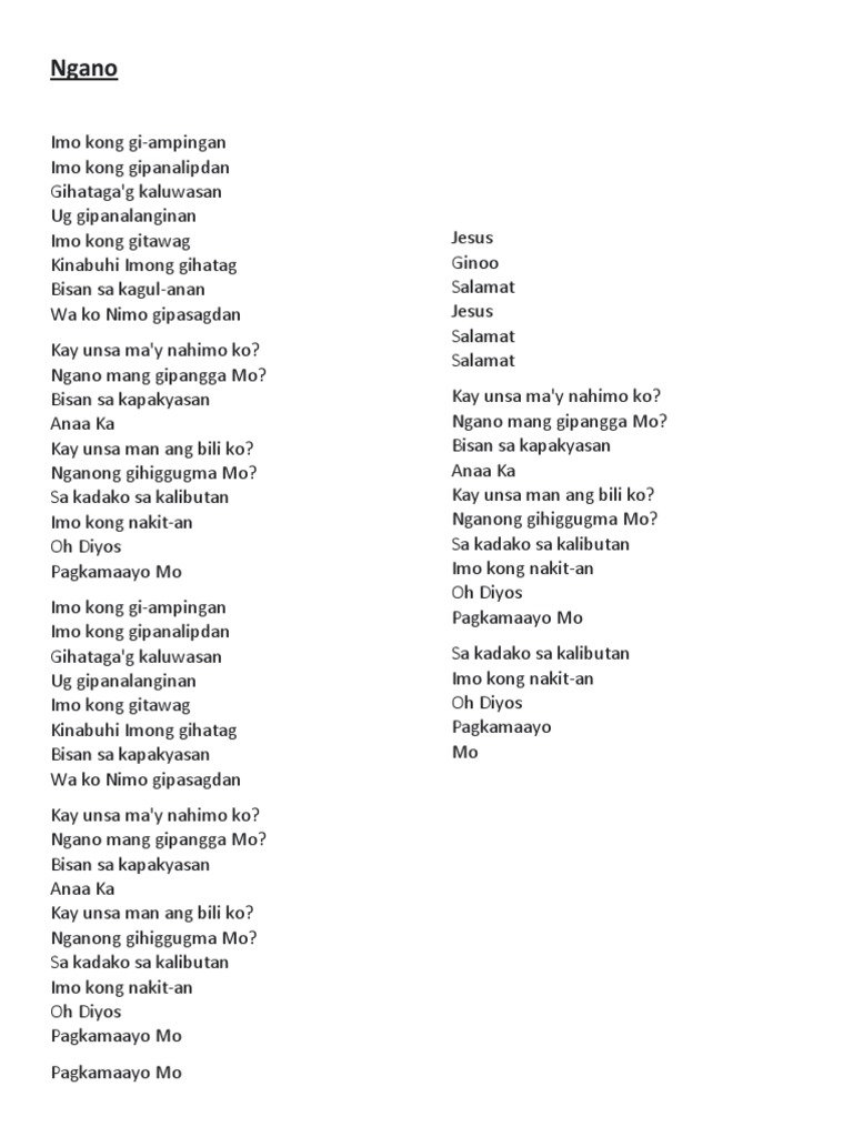 Ngano | PDF