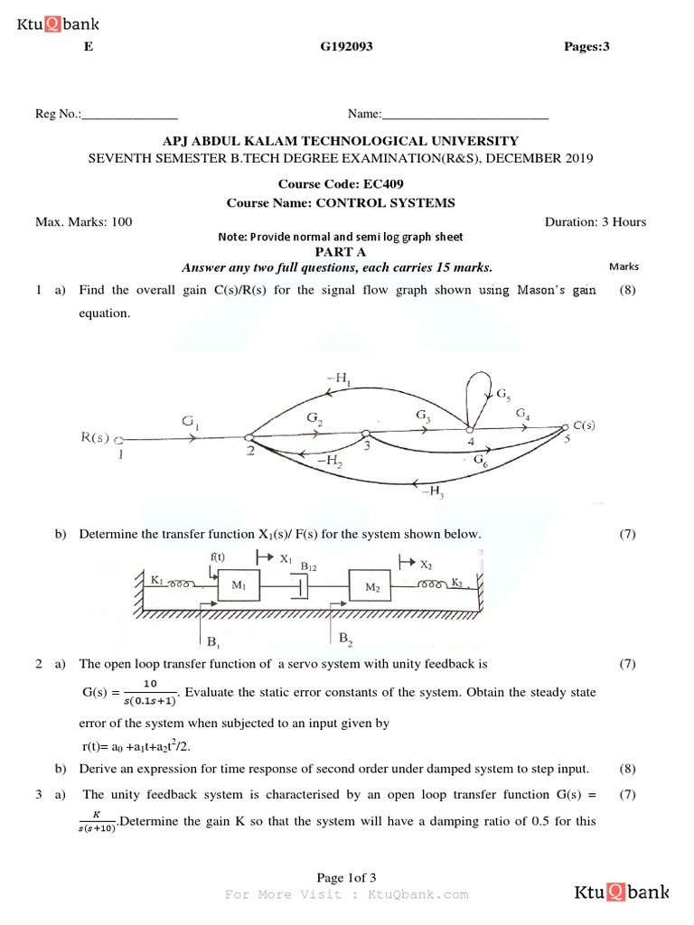 Dec. EC409-C - Ktu Qbank | PDF | Electronics | Computing