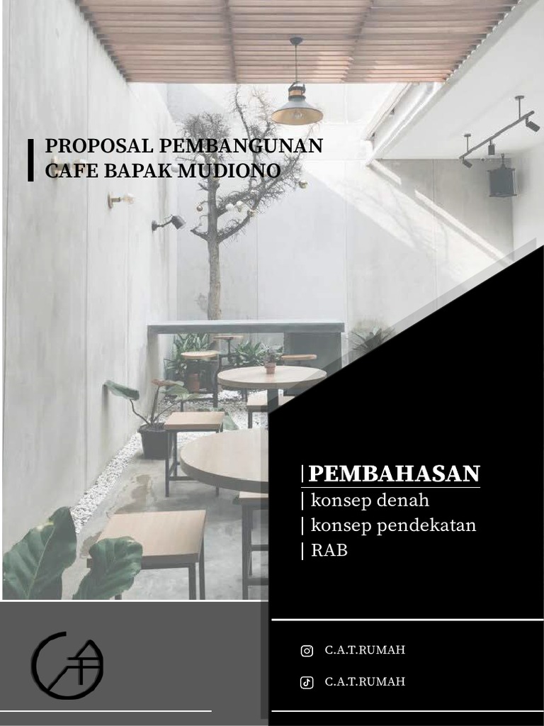 Proposal Cafe Bapak Mudiono | PDF