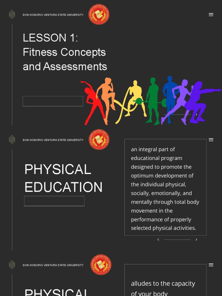 Lesson 1 PHYSICAL FITNESS COMPONENTS | PDF | Physical Fitness ...