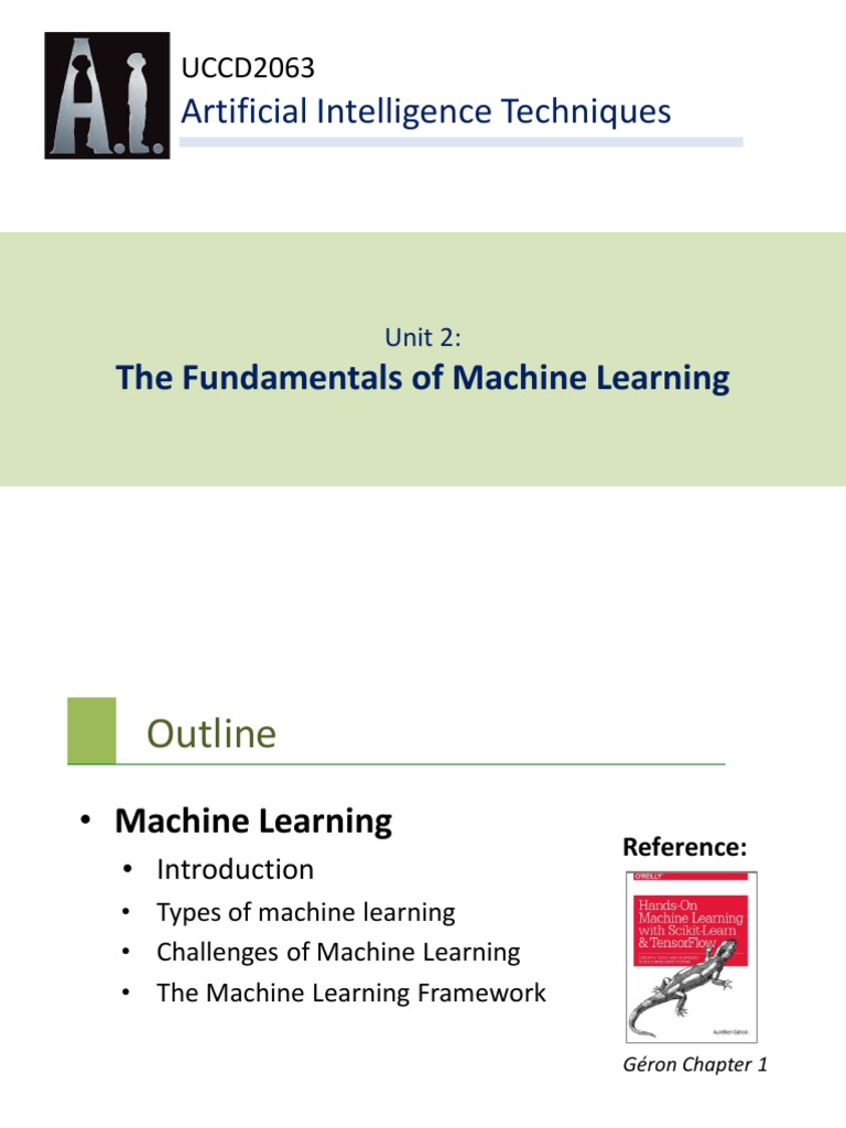 L02 Fundamentals of ML | PDF | Machine Learning | Statistical Classification