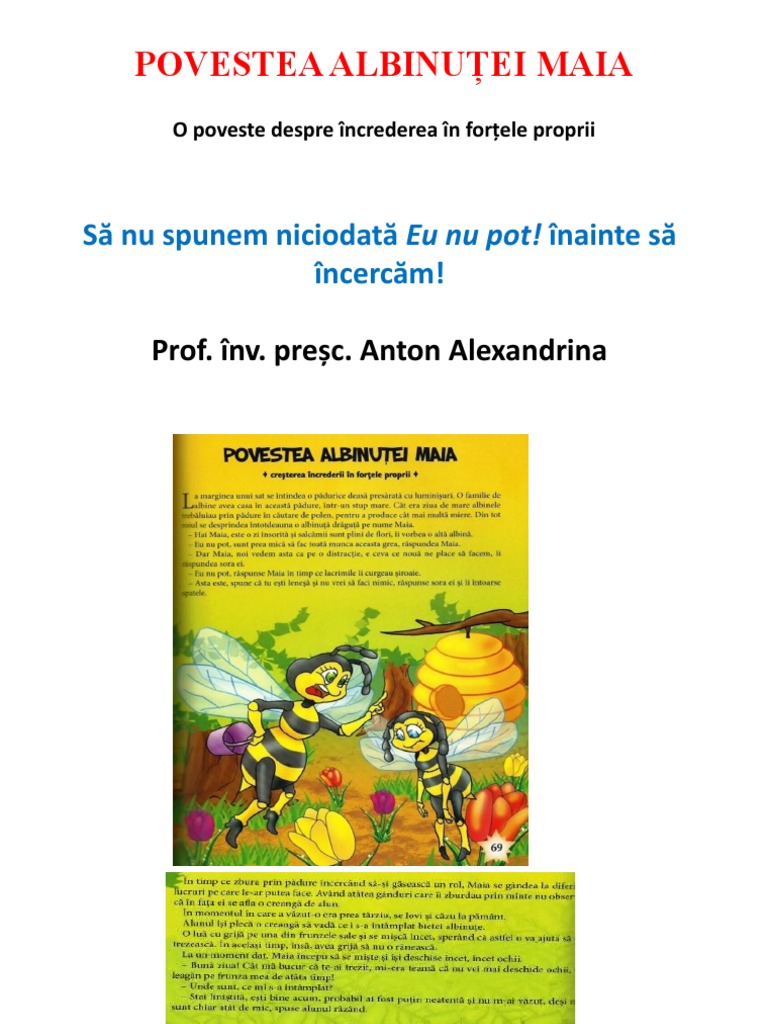 Povestea Albinutei Maia | PDF