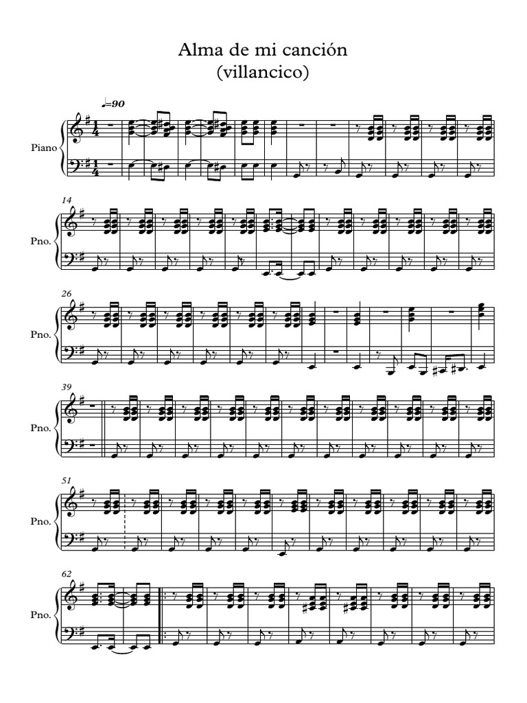 Alma de Mi Canción - Villancico | PDF