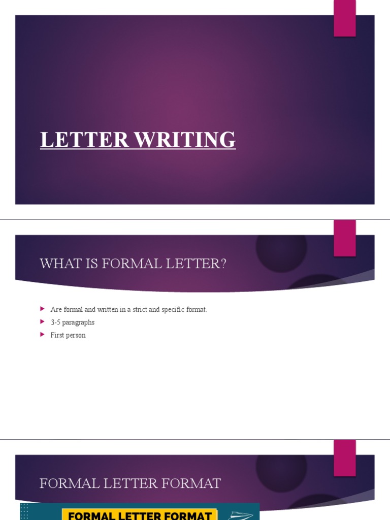 Letter Writing Notes | PDF
