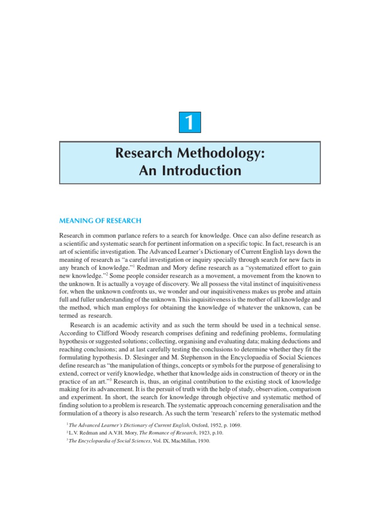 Introduction To Research | PDF | Methodology | Qualitative Research