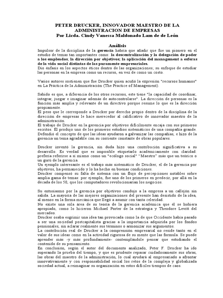 Peter Drucker | PDF