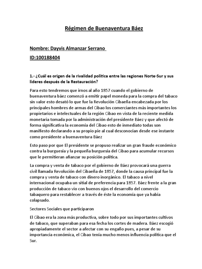 6 Años de Báez | Descargar gratis PDF | República Dominicana | Cuba
