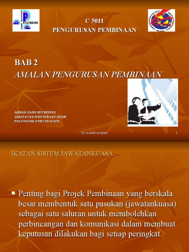 Bab 2 Pengurusan Tapak Bina | PDF